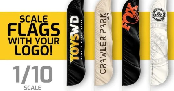 ToysWD Crawler Park: 1/10 Custom Flag with your logo (50 minimum amount)