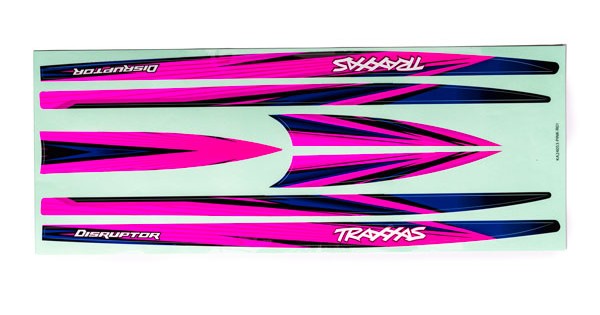Decal set, hull (pink) (waterproof) (for Disruptor)