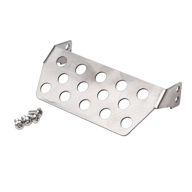 INJORA Stainless Steel Chassis Armor Axle Protector Skid Plate for ...